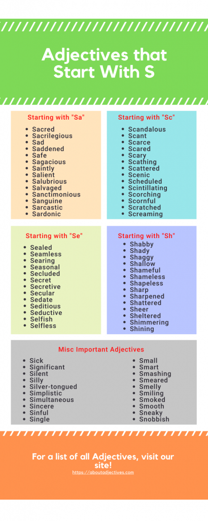 250+ Superb Adjectives that Start with S [ Adjectives List ]