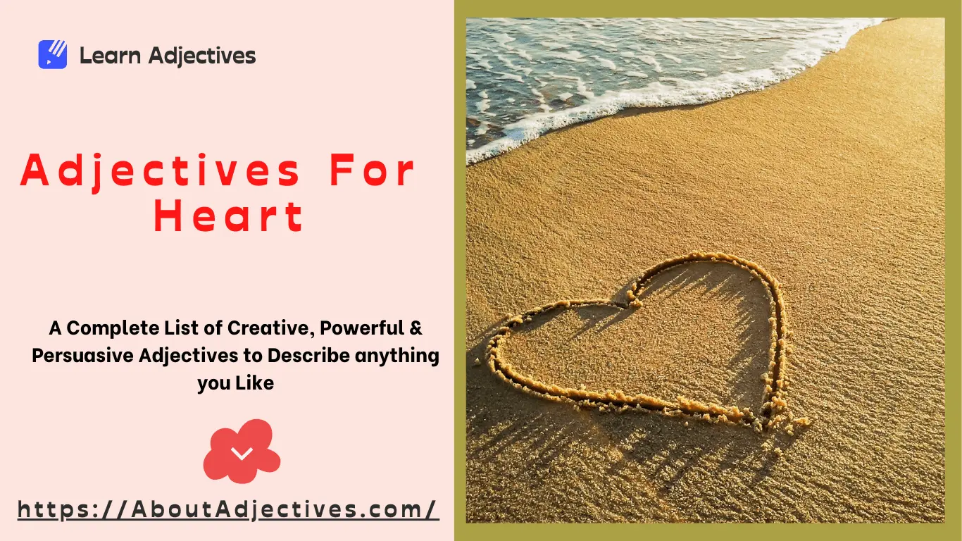 Adjectives For Heart Describing Words For Heart Learn Adjectives