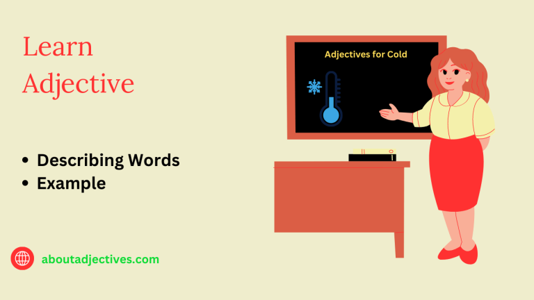 Adjectives for Cold - Words to Describe About Cold